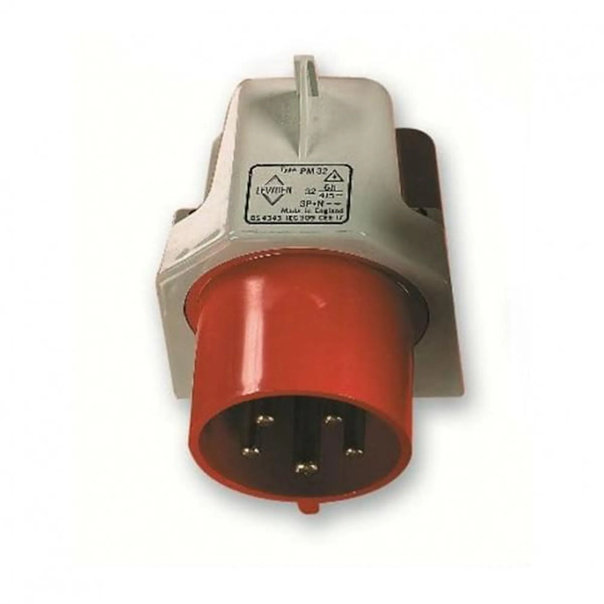 Lewden panel 32A Ceeform 3 phase male straight splashproof - stocked ...