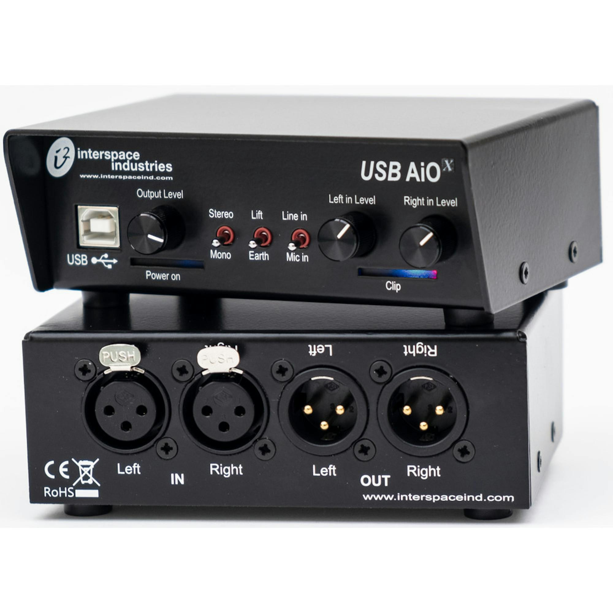 Interspace Industries AIOx USB audio in/out toolbox